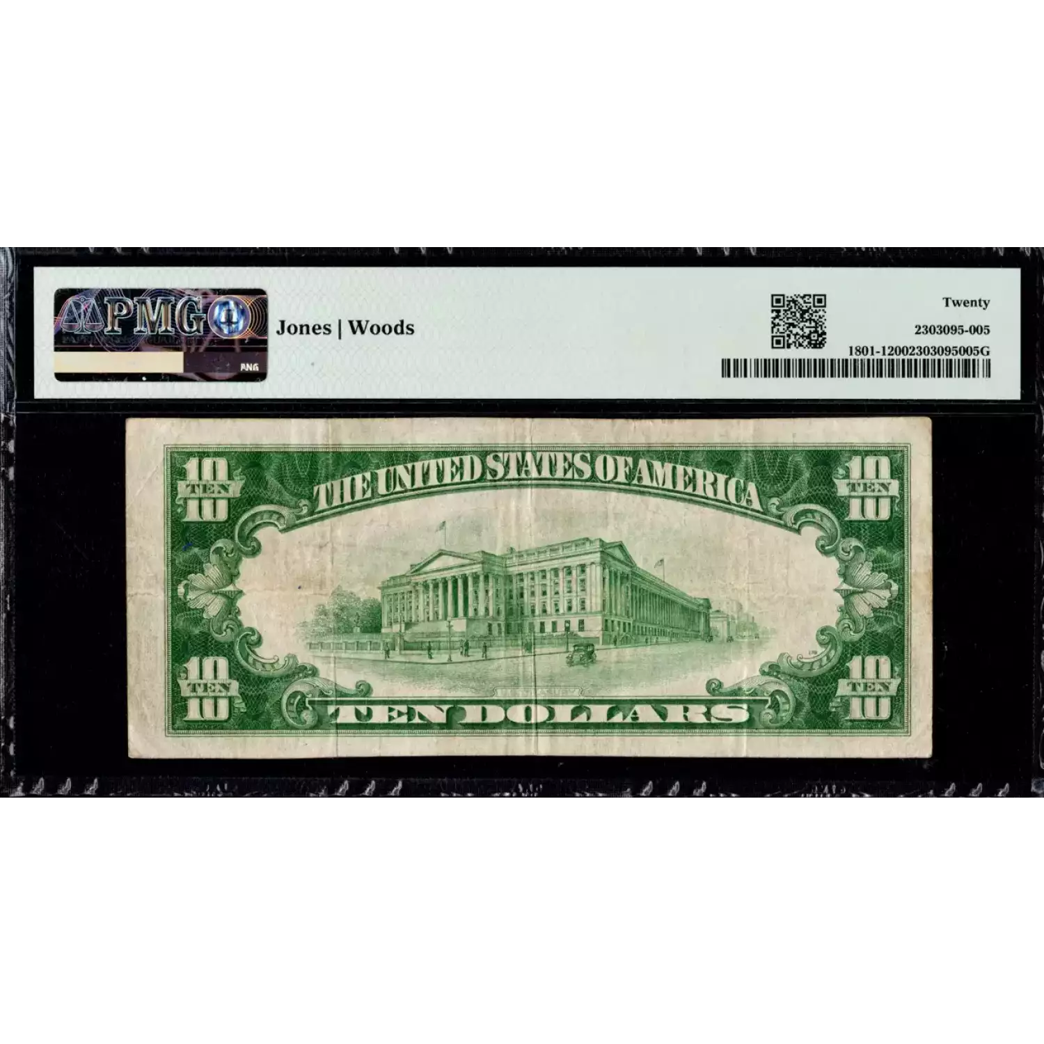 $10 1929 small brown seal. Small National Bank Notes 1801-1 - Executive ...